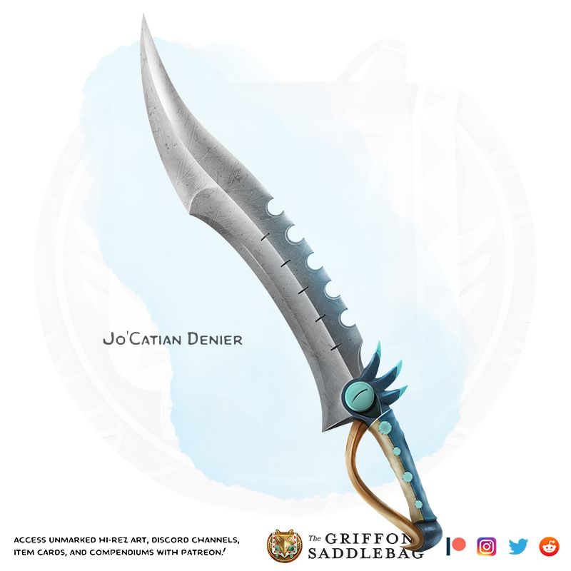 {The Griffon's Saddlebag} Jo'Catian Denier | Weapon (a scimitar, shortsword, or longsword ...