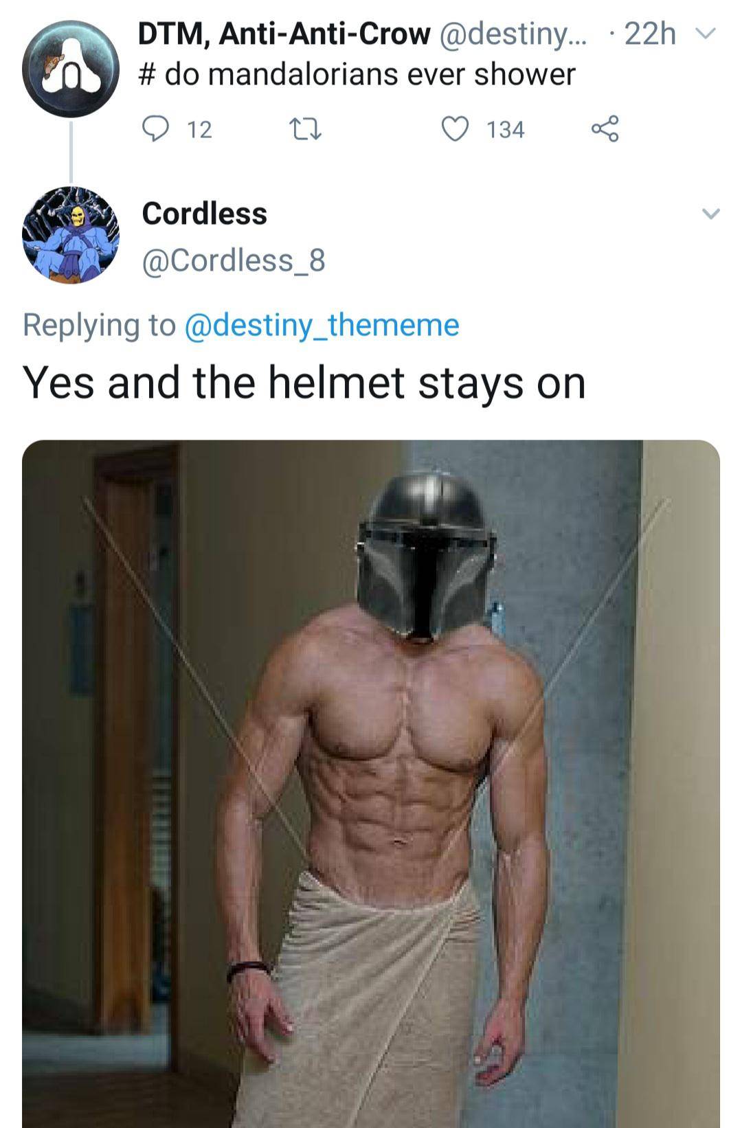 The helmet stayed on. | Scrolller