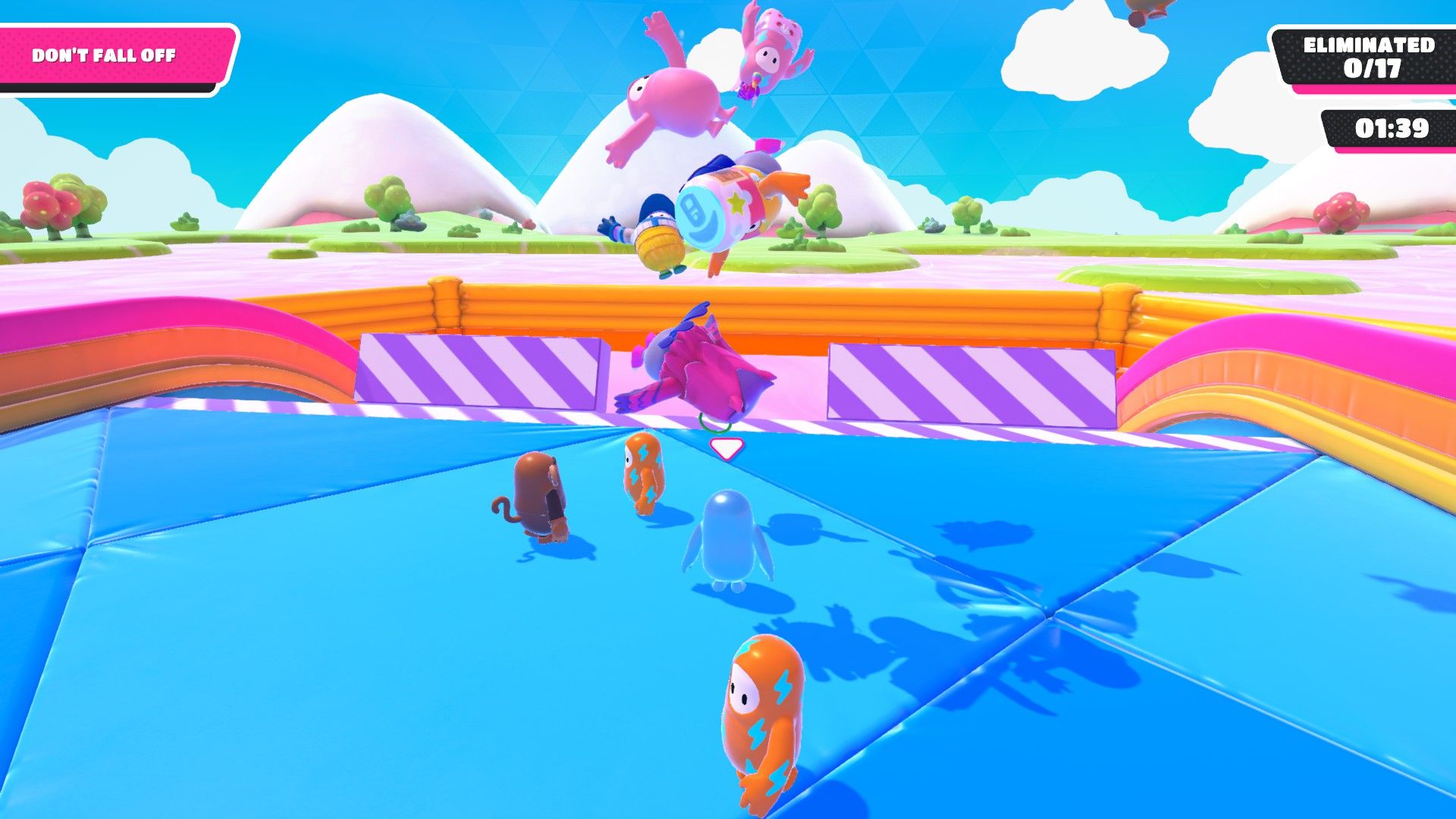 The incredibly sad state of Fall Guys on PC. 17 players on Block Party, only 4 are on the floor ...