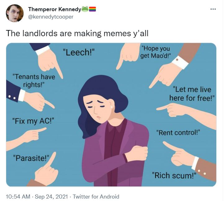 The landlords are making memes now. We definitely live in hell. | Scrolller