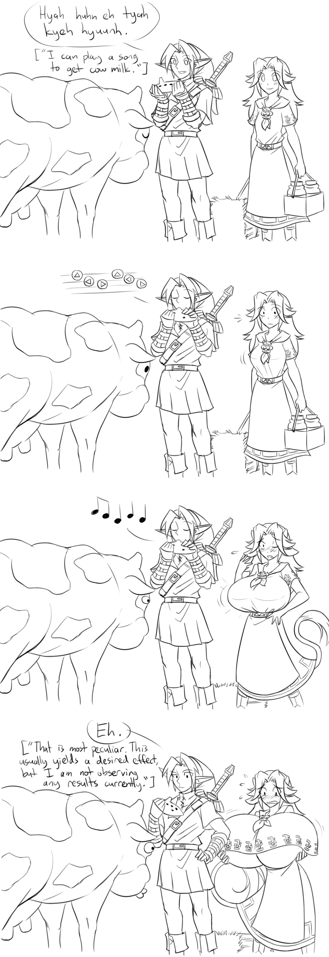 The Legend of Zelda: Refreshing and Nutritious (Malon) [F Cowgirl TF, Breast Expansion] - Matsu ...