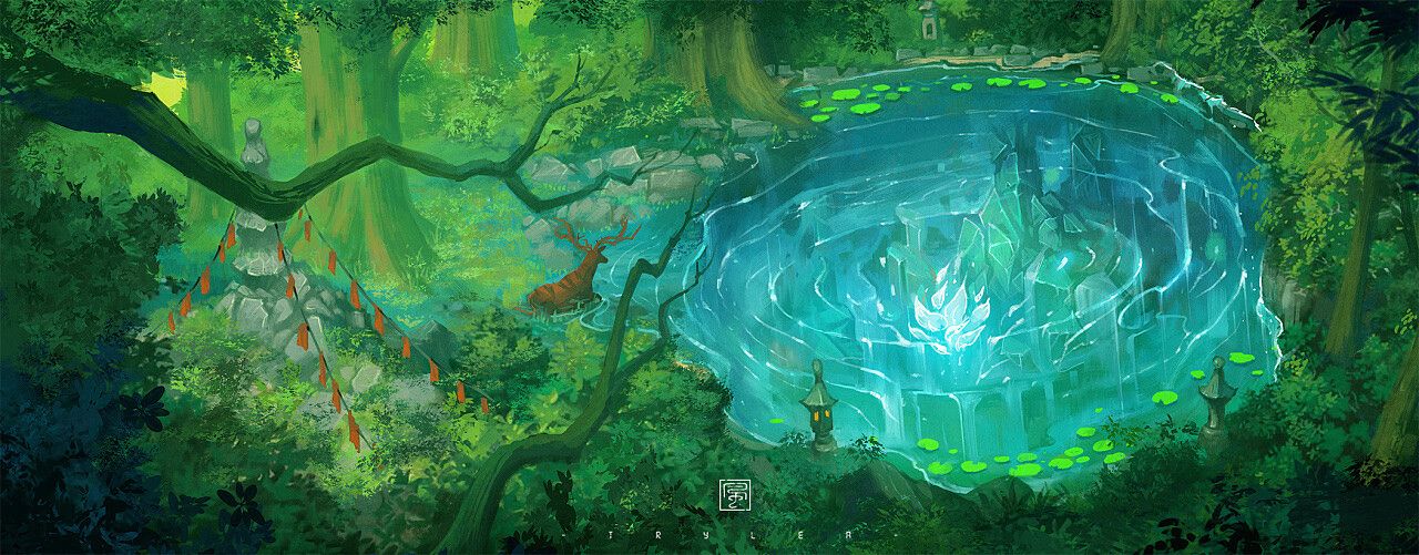 The Magic Pool by CAI ZHICHAO. | Scrolller