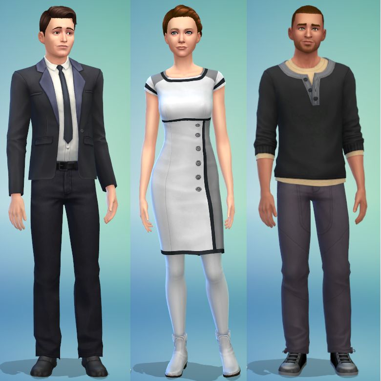 The main trio I made some time ago in Sims4. | Scrolller