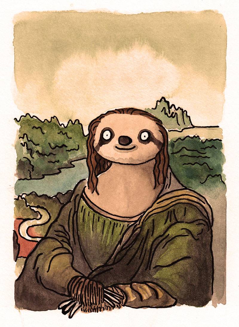 The Mona Sloth | Scrolller