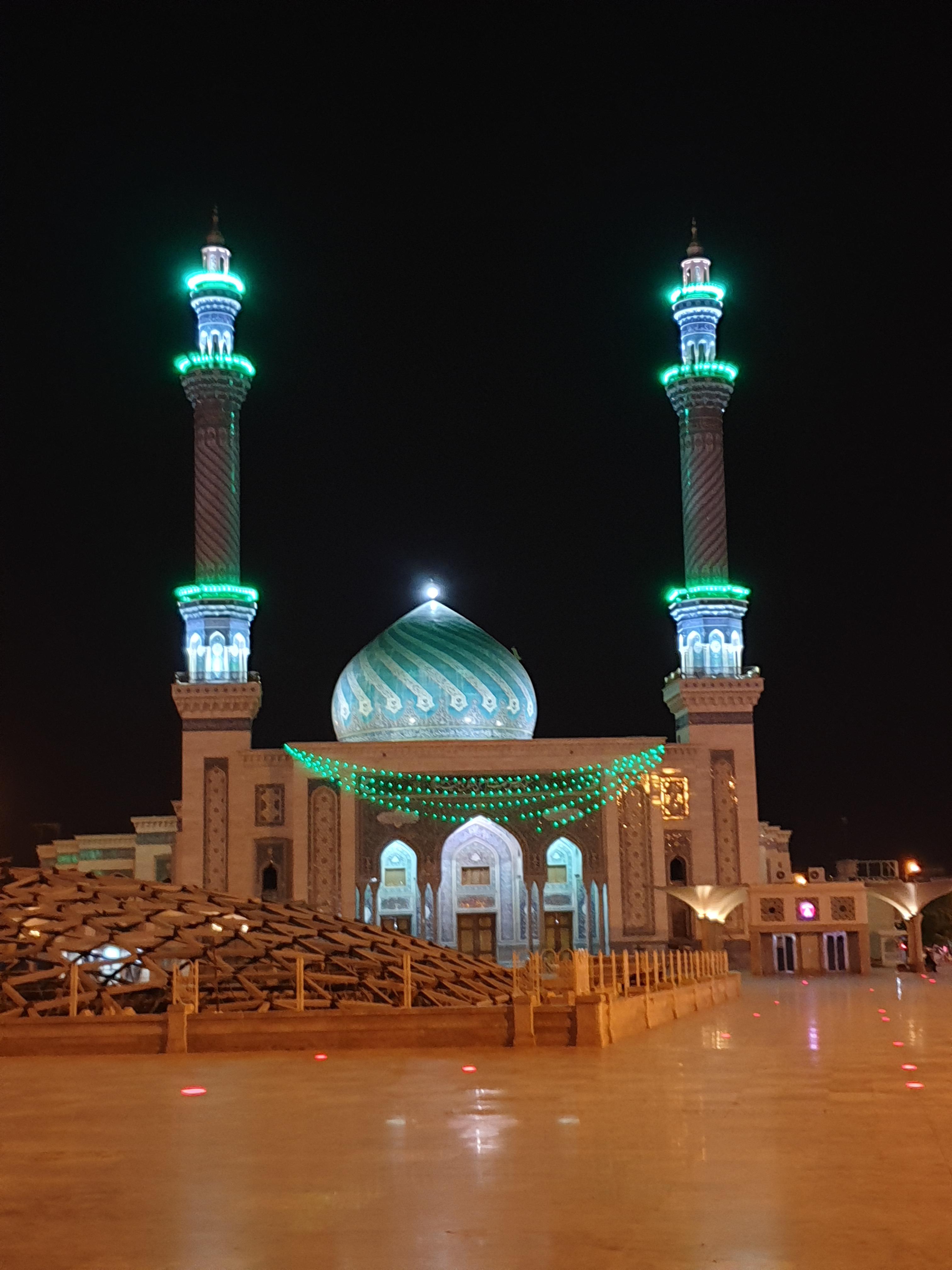 The Mosque name is Mosque Hazrat Imam Hassan Askari (A.S) in Qum, Iran. Took the image when i ...