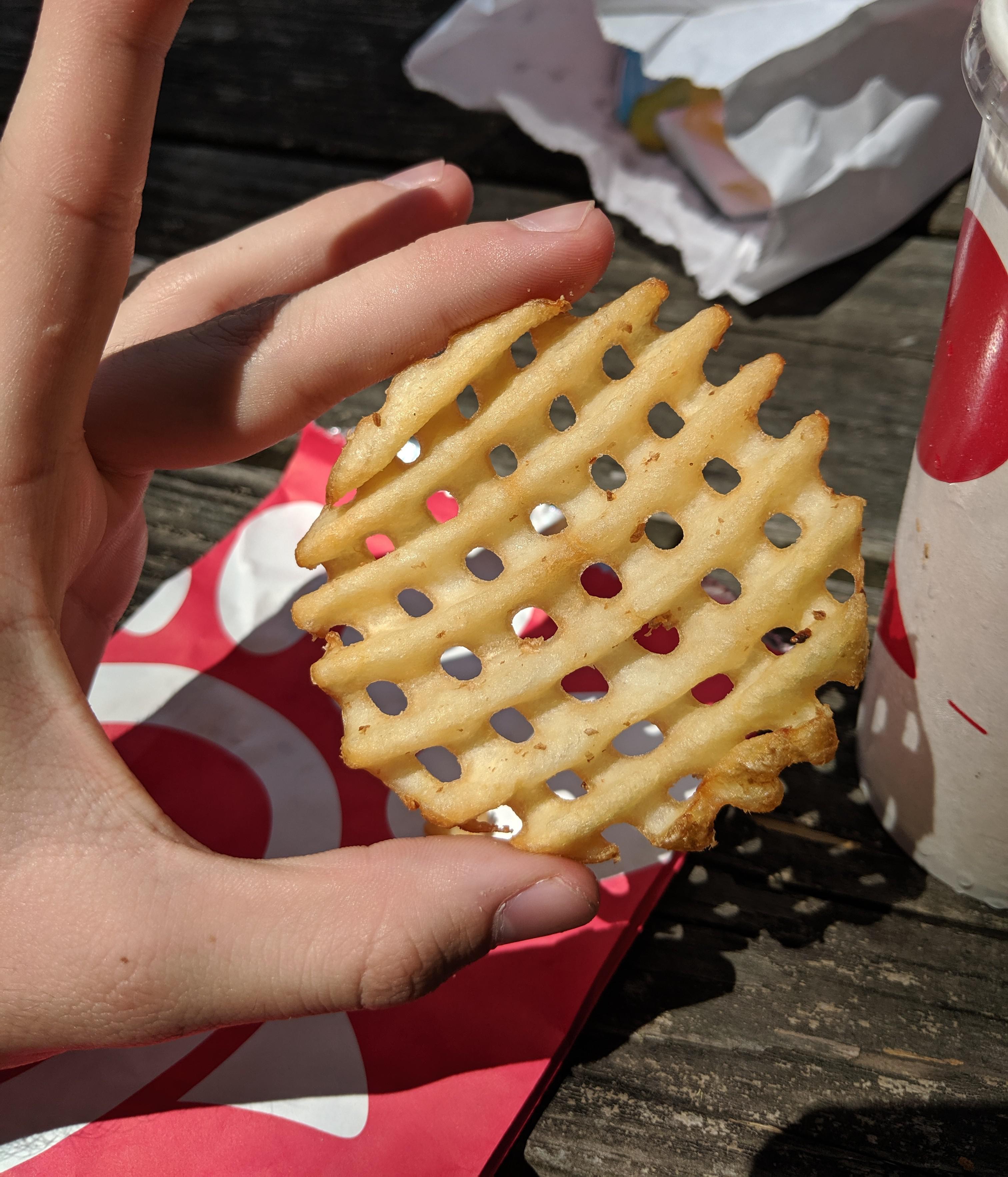 The most perfect waffle fry ever | Scrolller