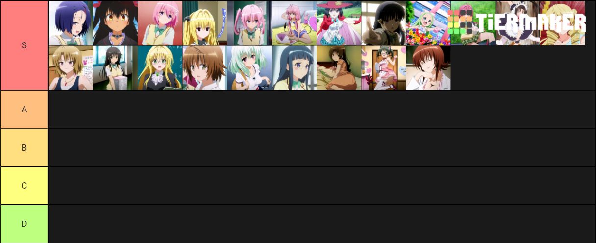 The only true To Love Ru Girl Tier List. | Scrolller