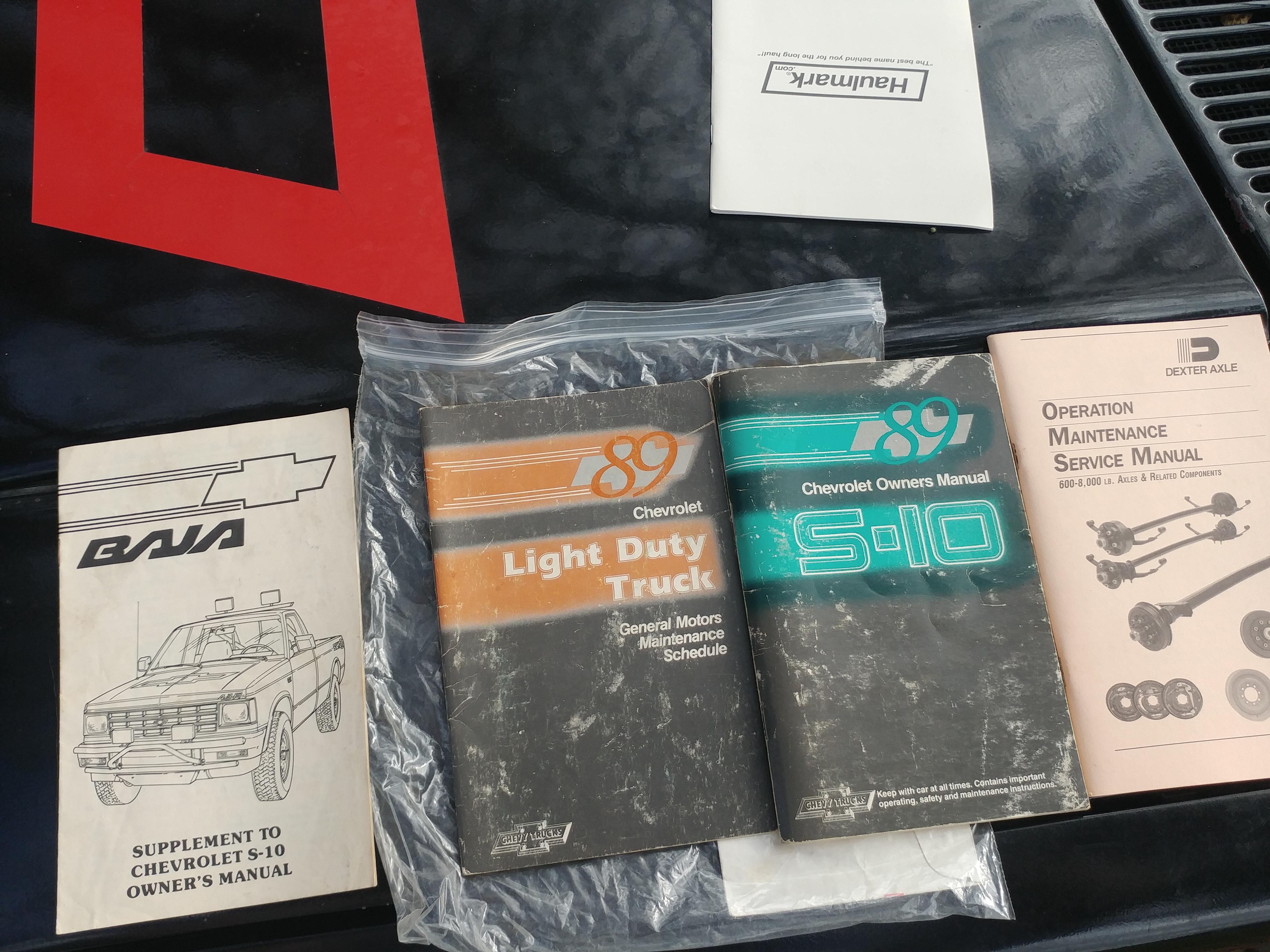 The original manuals for my 89 Baja | Scrolller