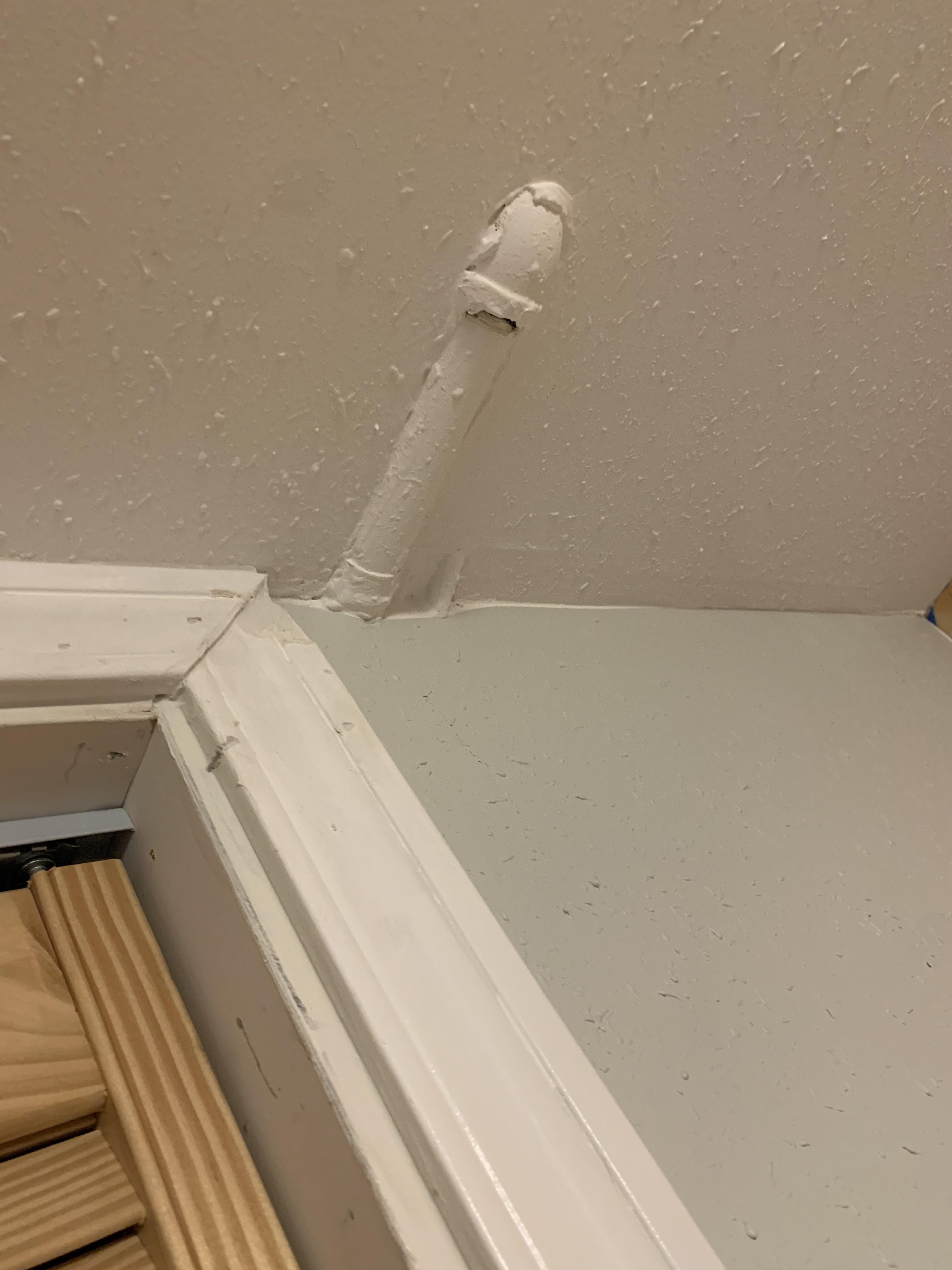 The pipe on the ceiling of my brothers basement. | Scrolller