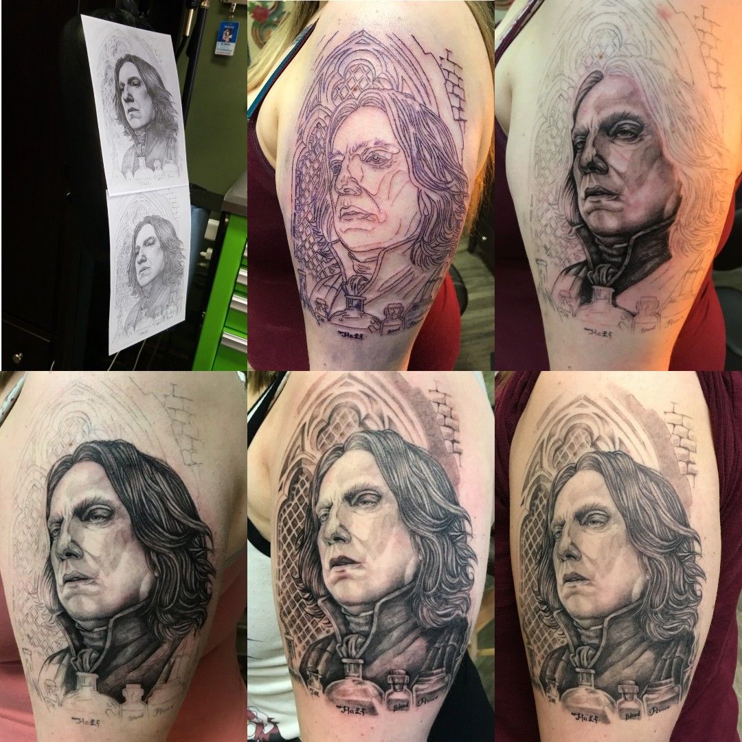 The progression of my Severus Snape tattoo | Scrolller