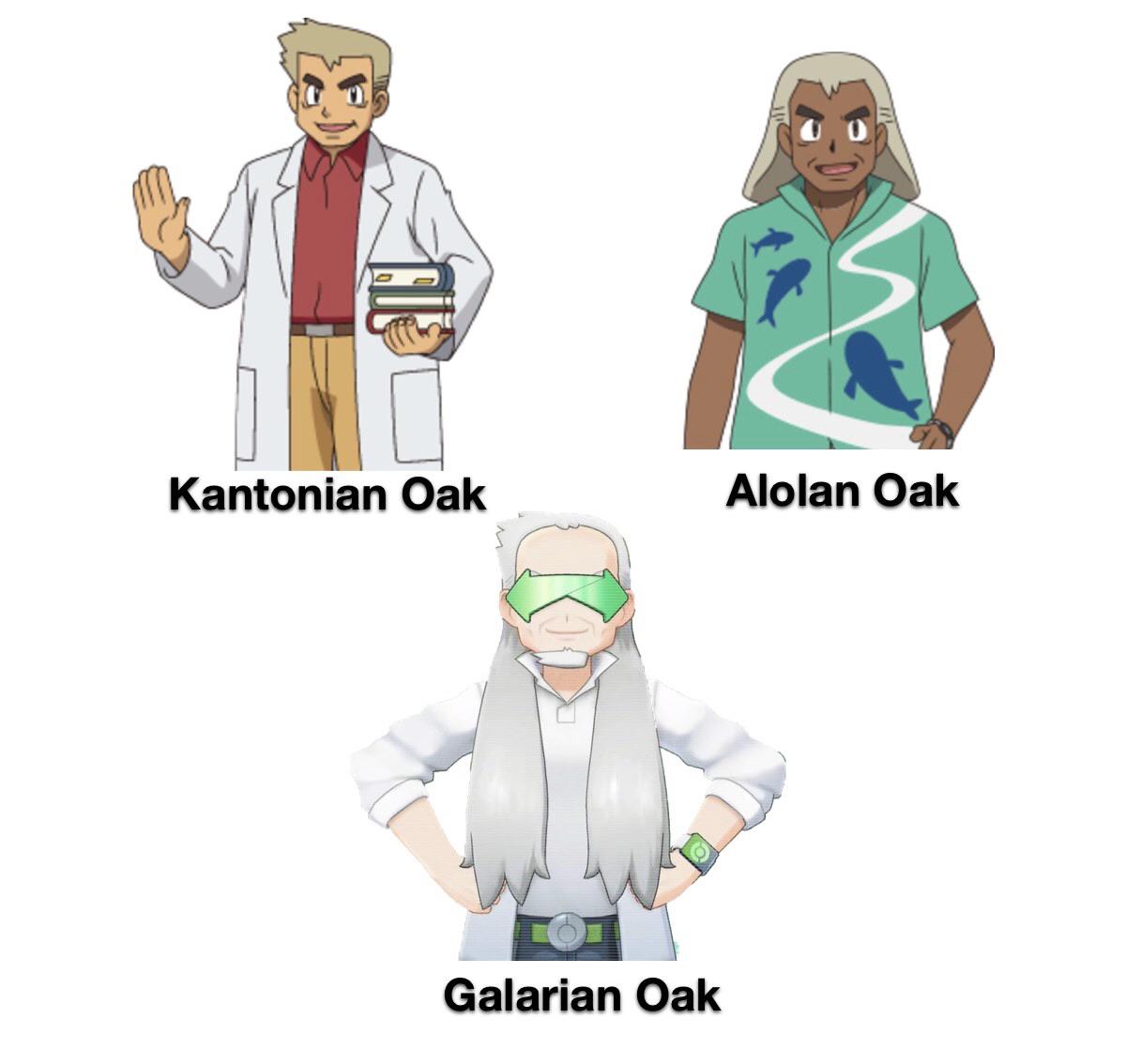The regional variants of professor oak | Scrolller