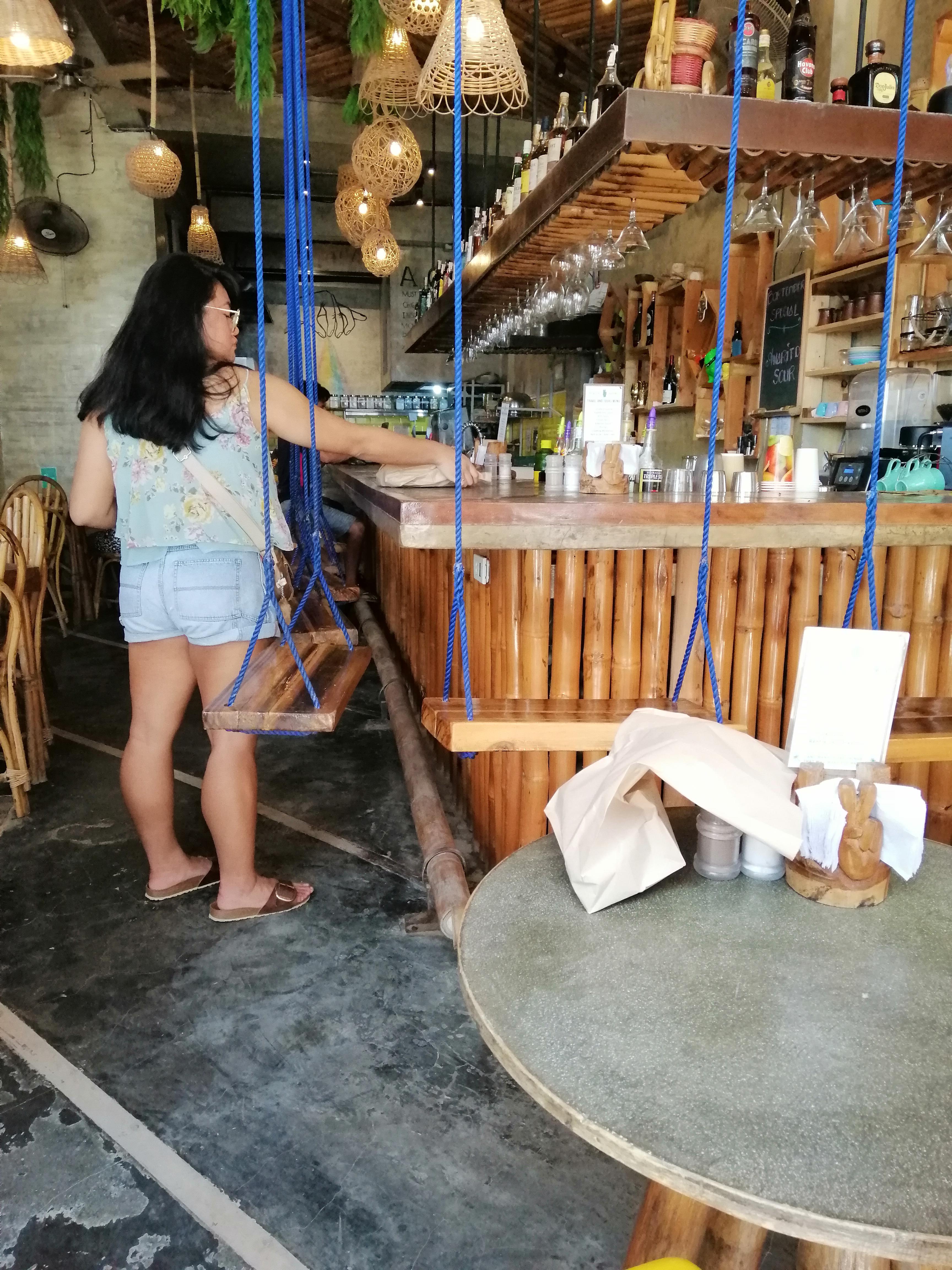 The seats in this restaurant are swings | Scrolller