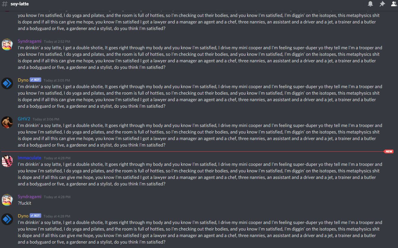 the server is drinking the soy latte | Scrolller