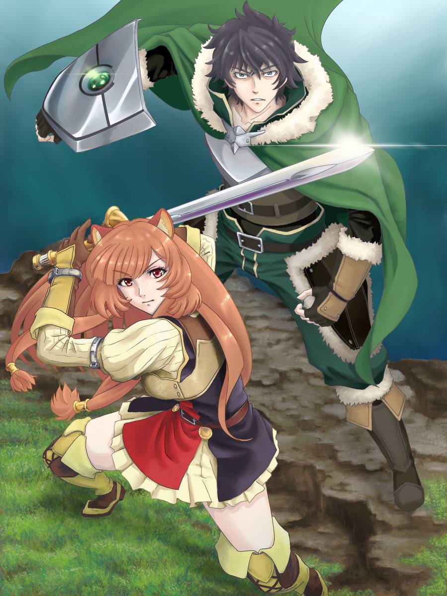 The shield hero and his sword. | Scrolller