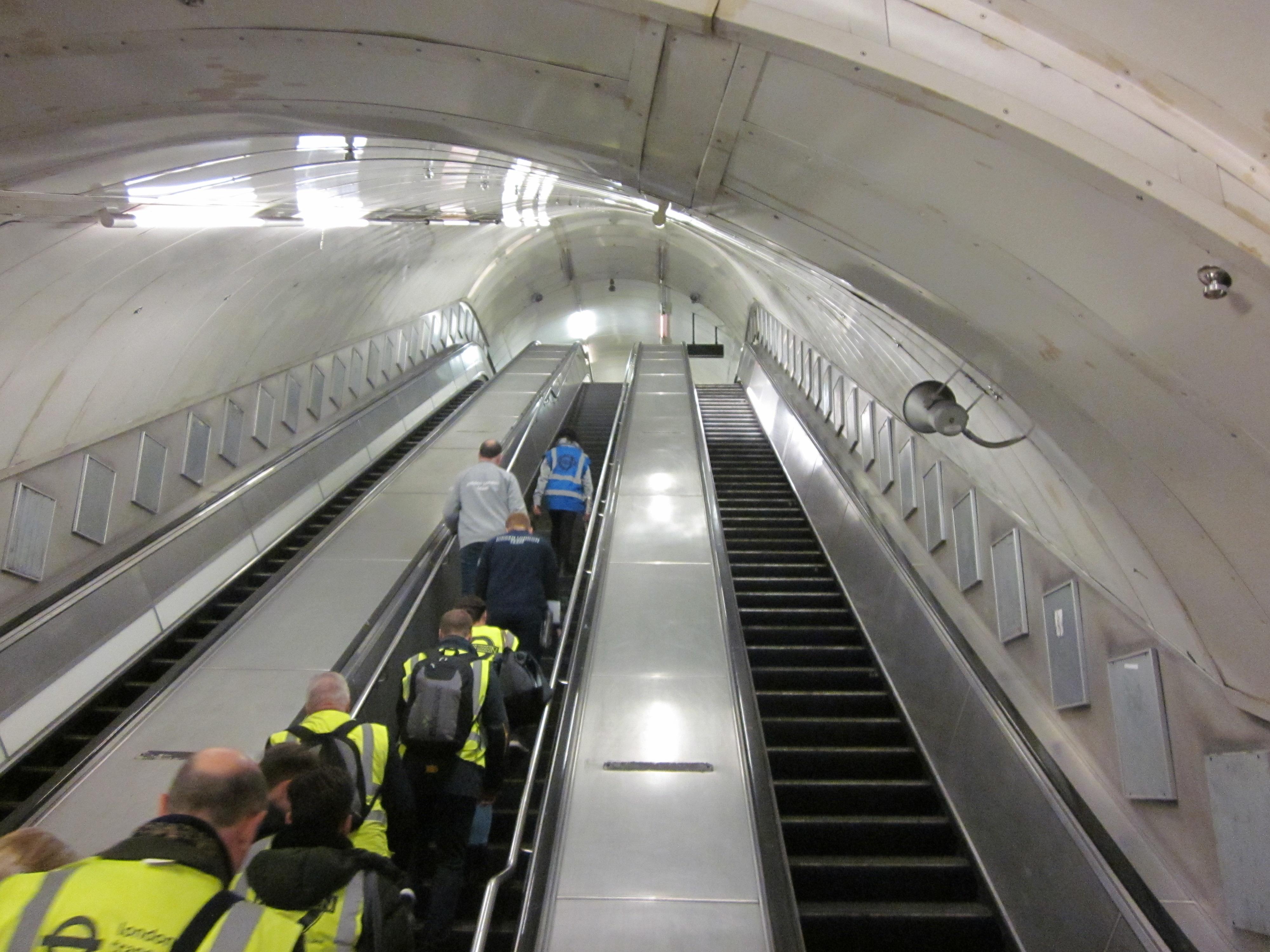 The 'Skyfall' escalator at Charing Cross | Scrolller