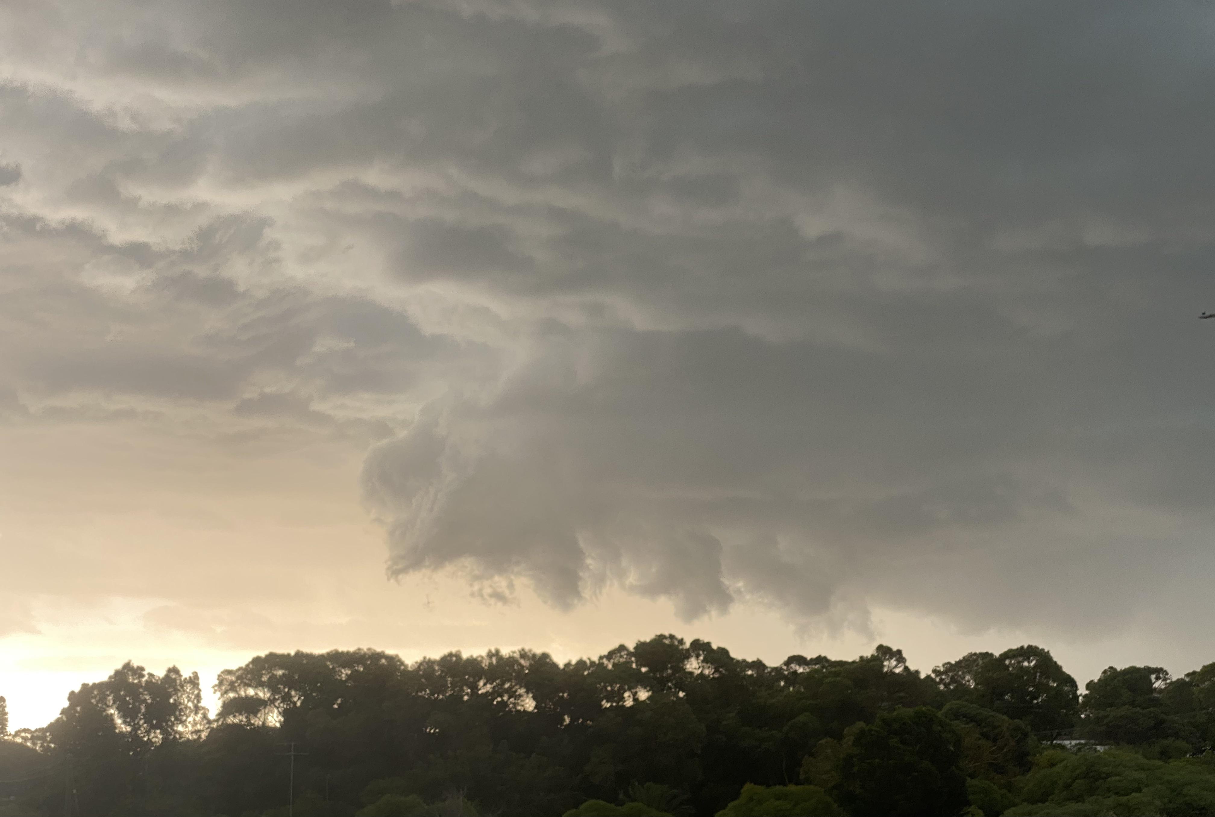 The storm rolling into the northern suburbs this evening | Scrolller