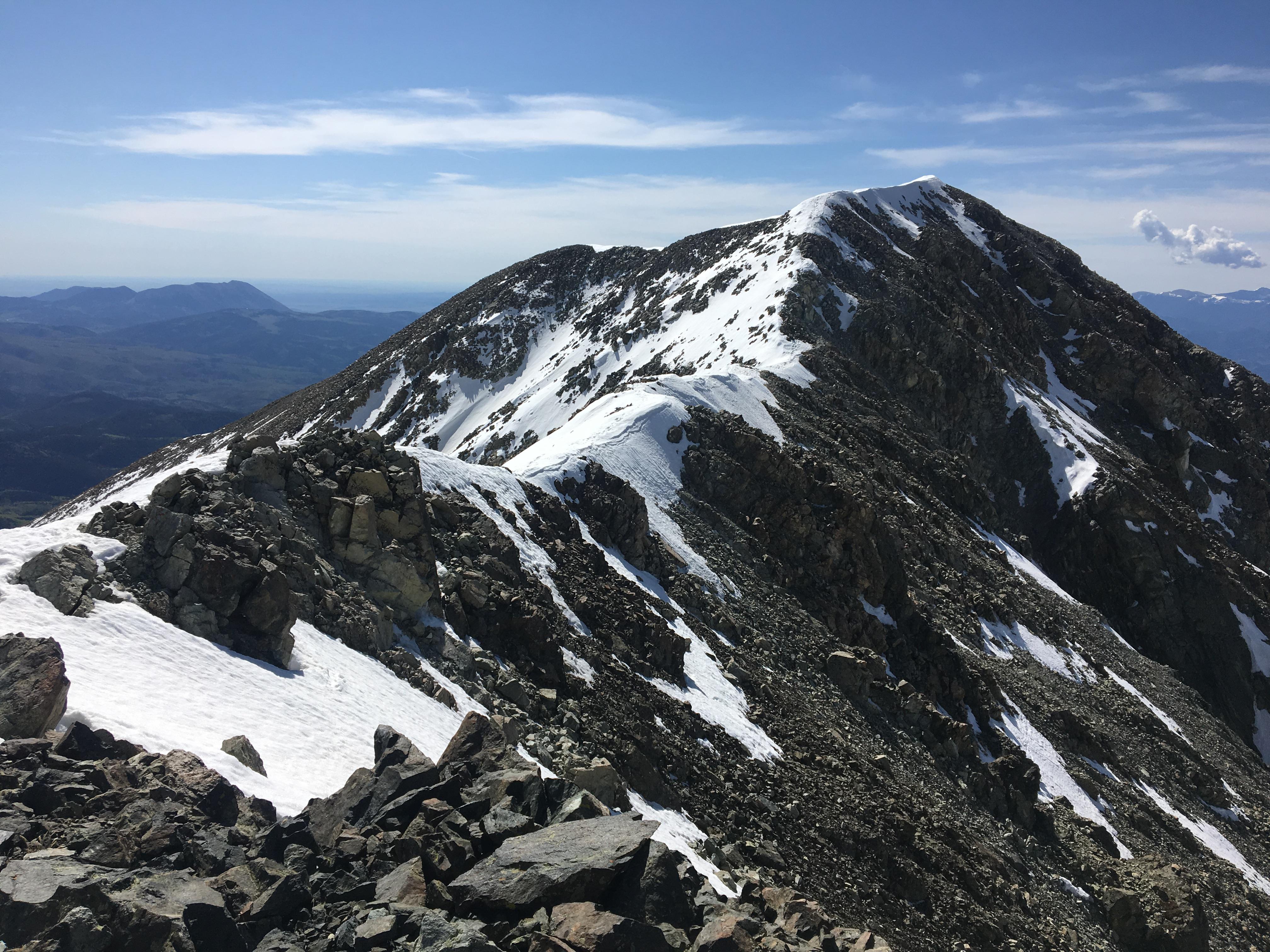 The summit ridge on Mt. Lindsey yesterday | Scrolller