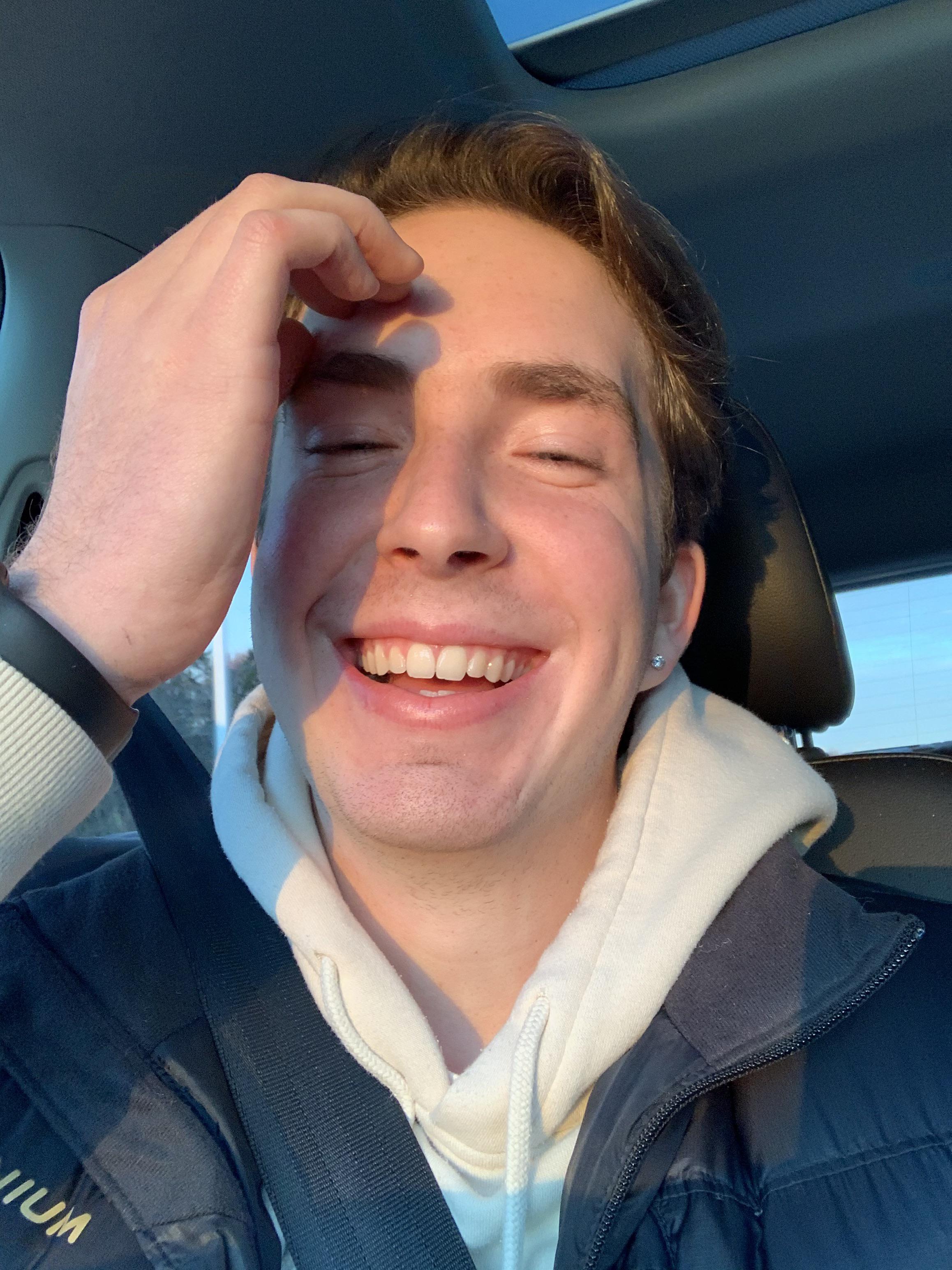 The sun was hitting my face perfectly! What do you think? | Scrolller