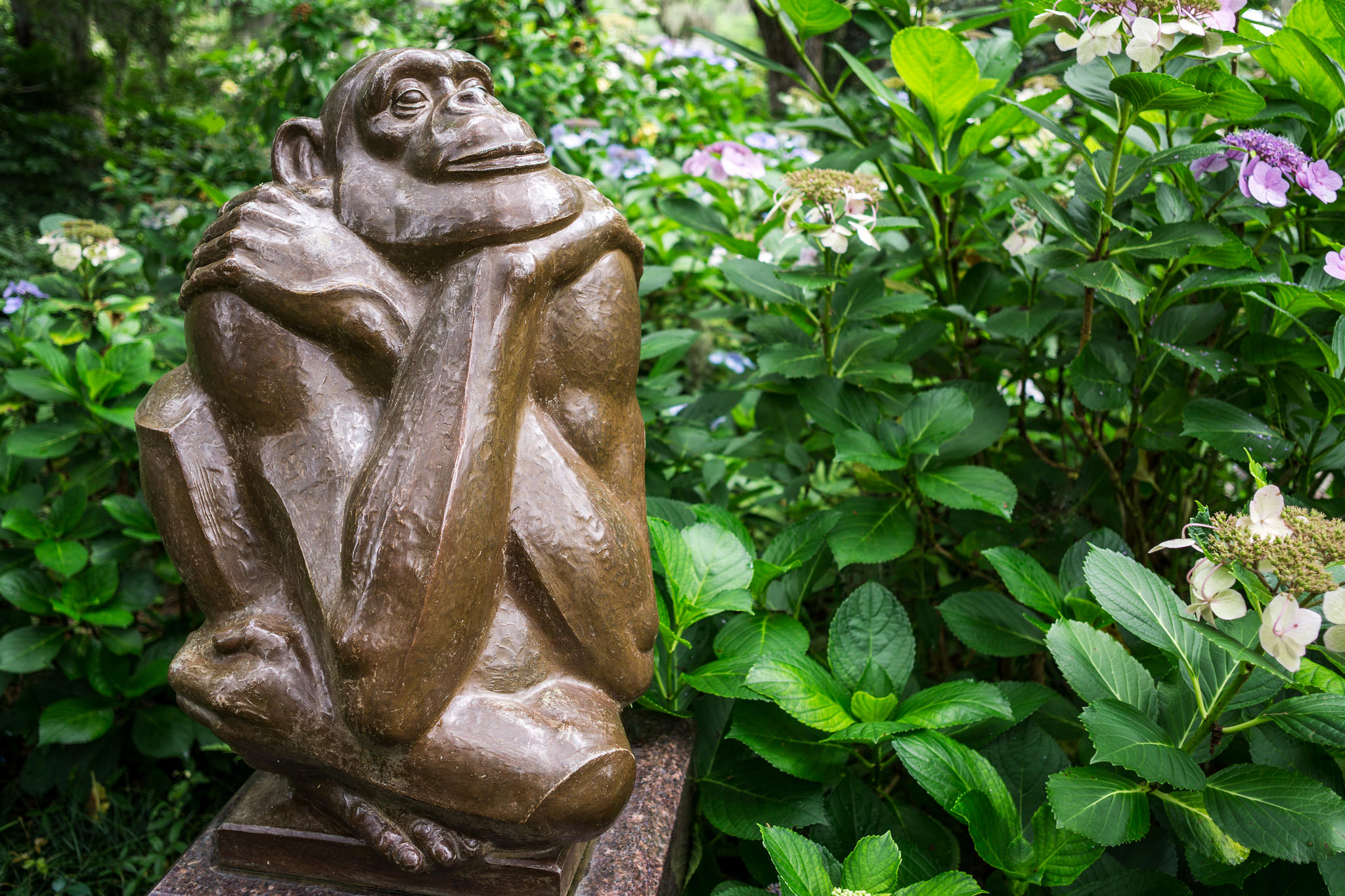 "The Thinker" by Marshall Maynard Fredericks (1938) at Brookgreen Gardens, SC | Scrolller