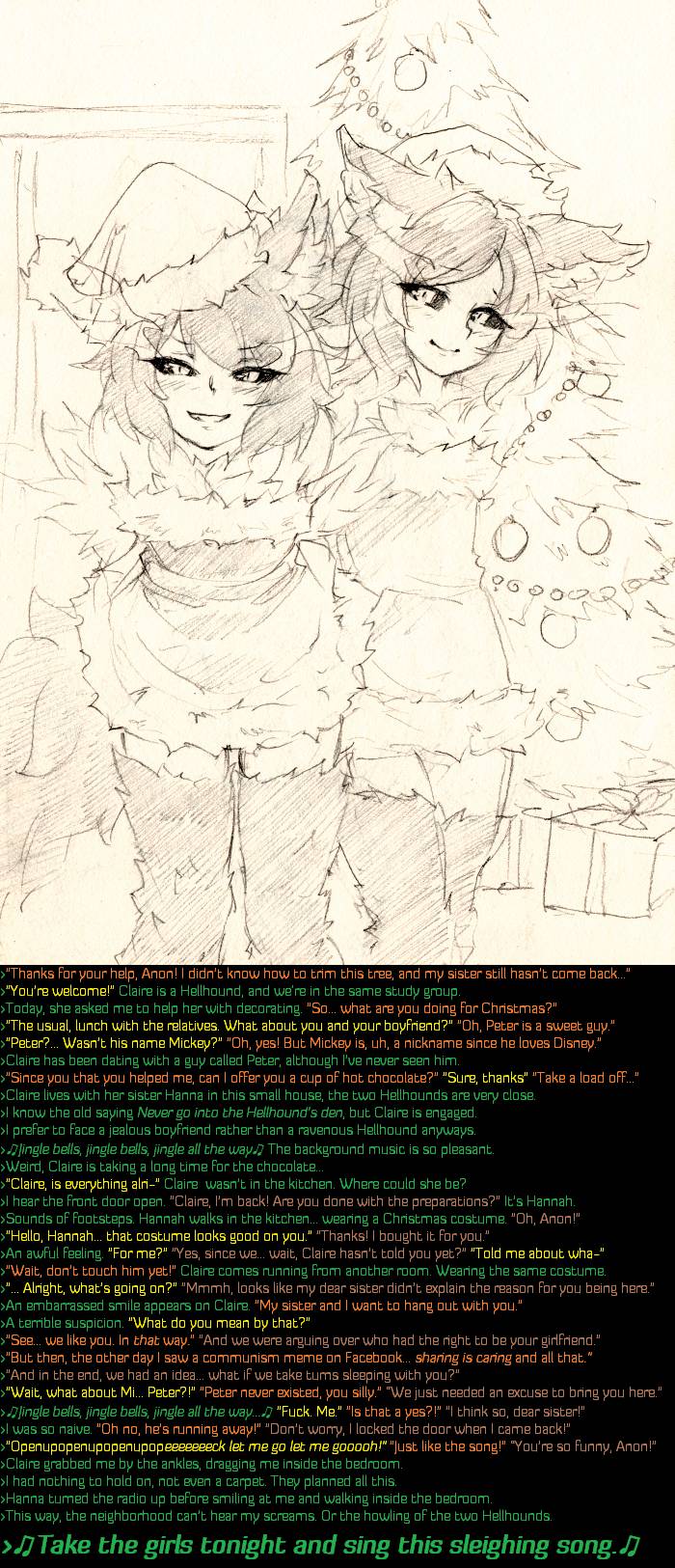 Day 175 of endless stolen hellhound content (the last of the out of season Christmas stuff ...