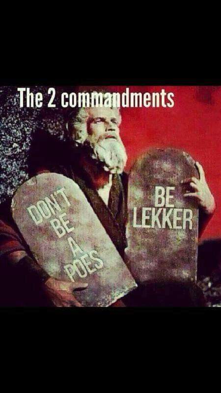 The two commandments. | Scrolller