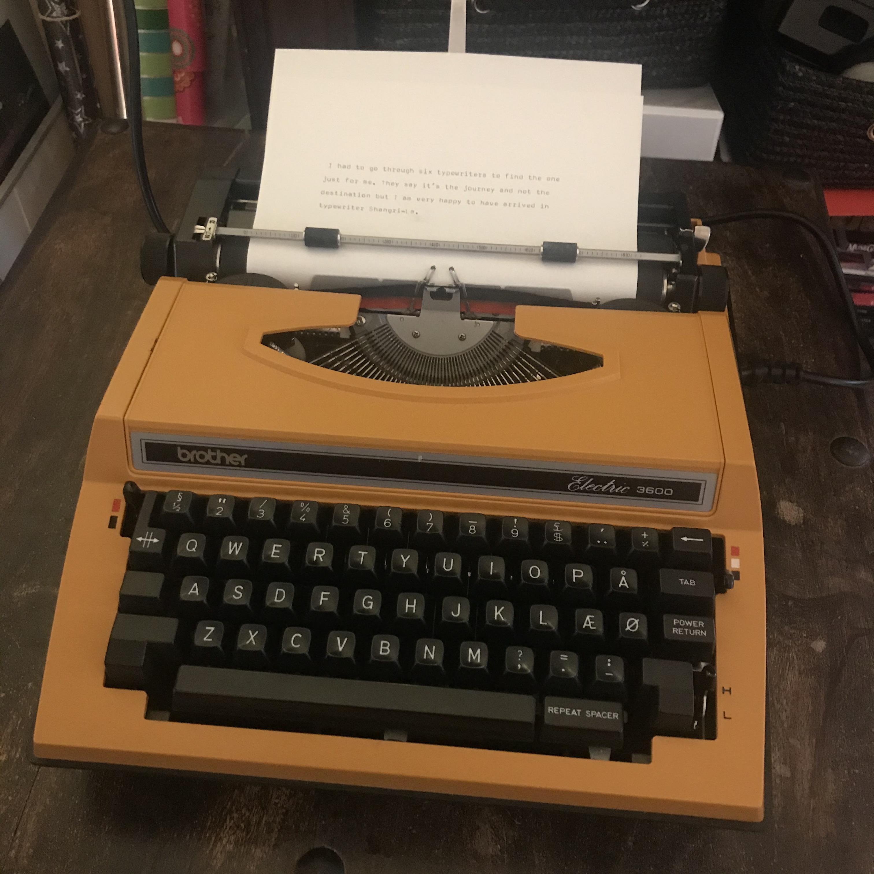 The typewriter just for me. | Scrolller