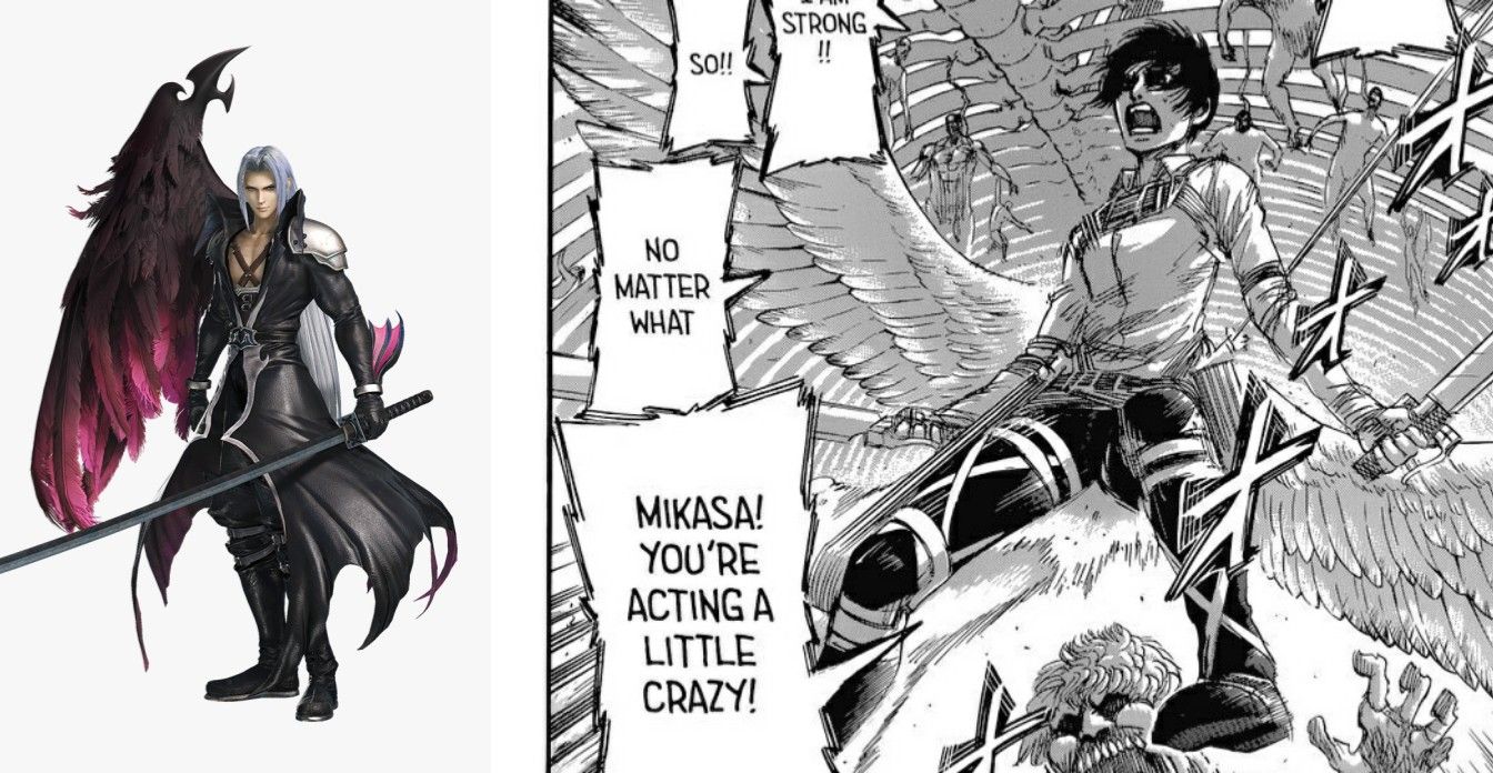 The virgin one winged angel Sephiroth vs the chad and majestic Angelkasa | Scrolller