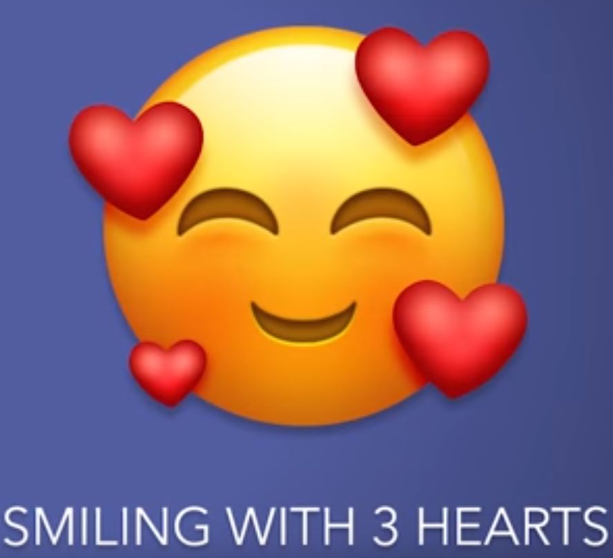 There are clearly 4 hearts in this emoji. | Scrolller