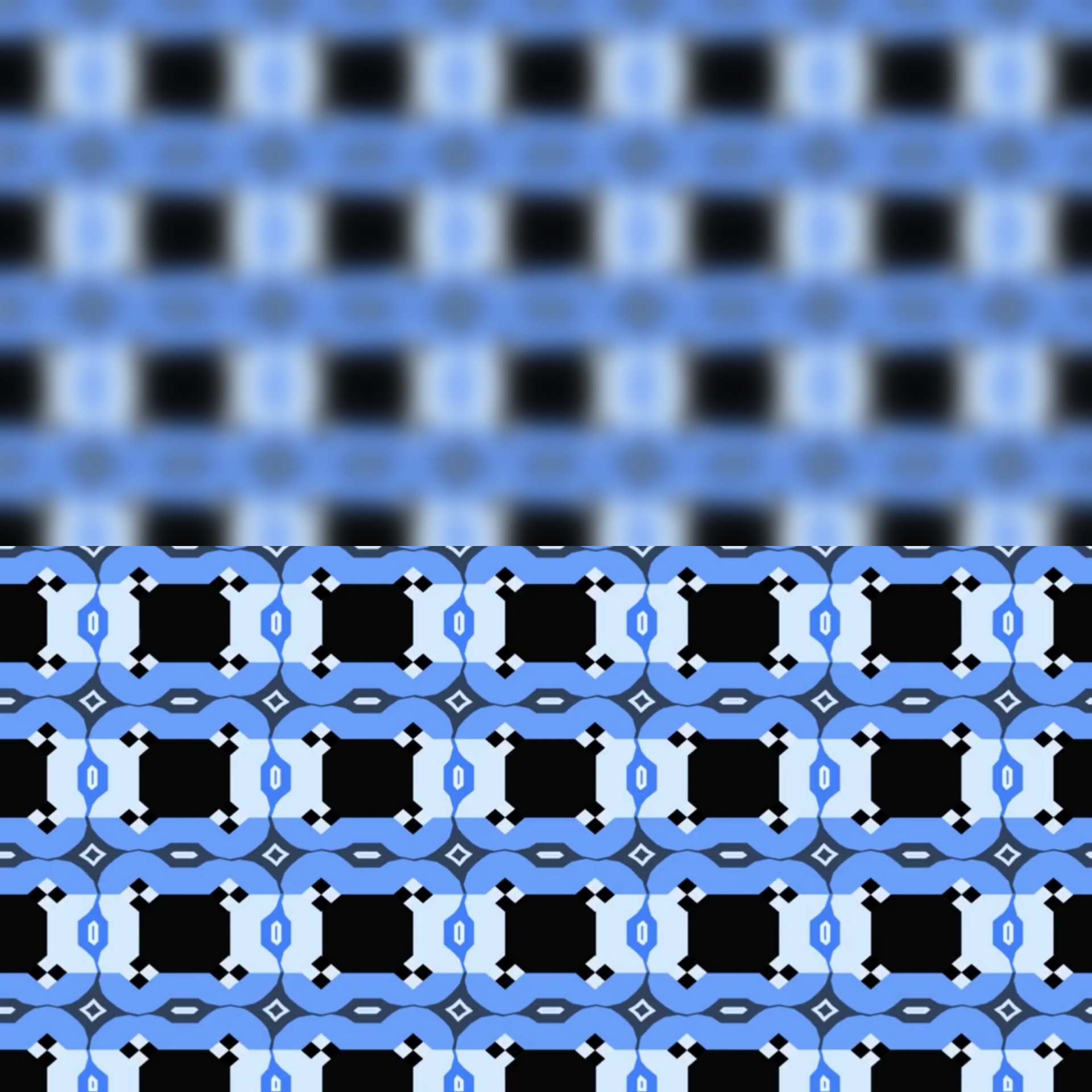 These are the same pictures but the top one is blurred. | Scrolller