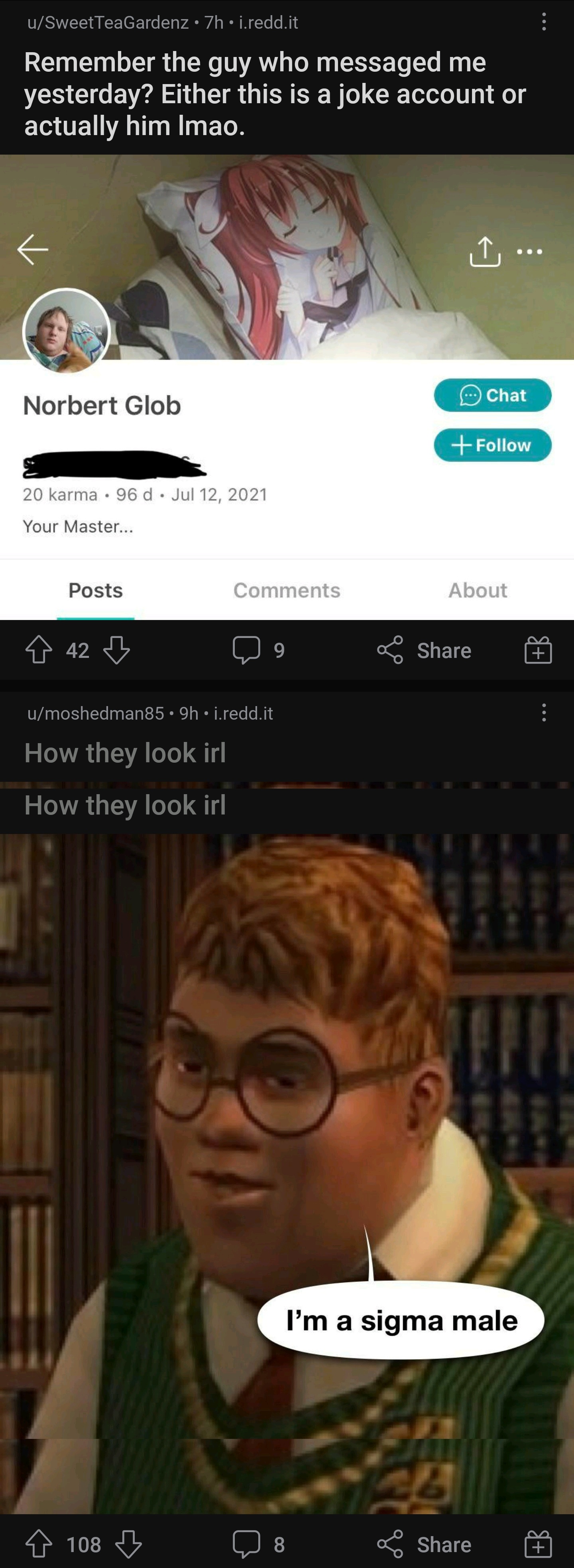 These posts lined up literally perfectly | Scrolller