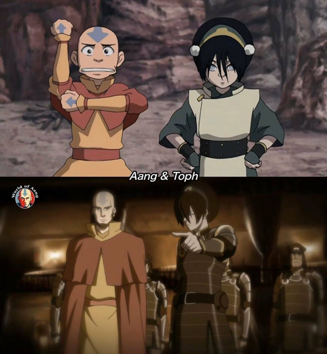 They both came so far, especially Toph who grew an extra finger! | Scrolller