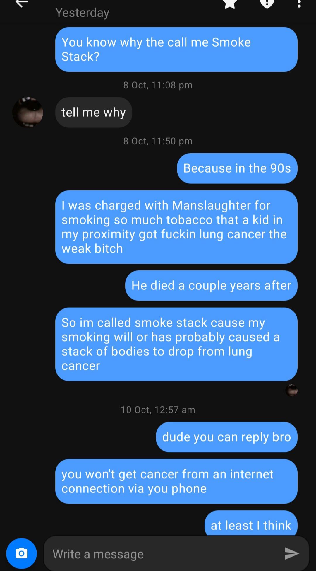 They call me Smoke Stack | Scrolller