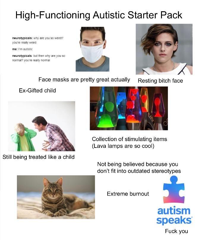 High-Functioning Autistic Starter Pack | Scrolller