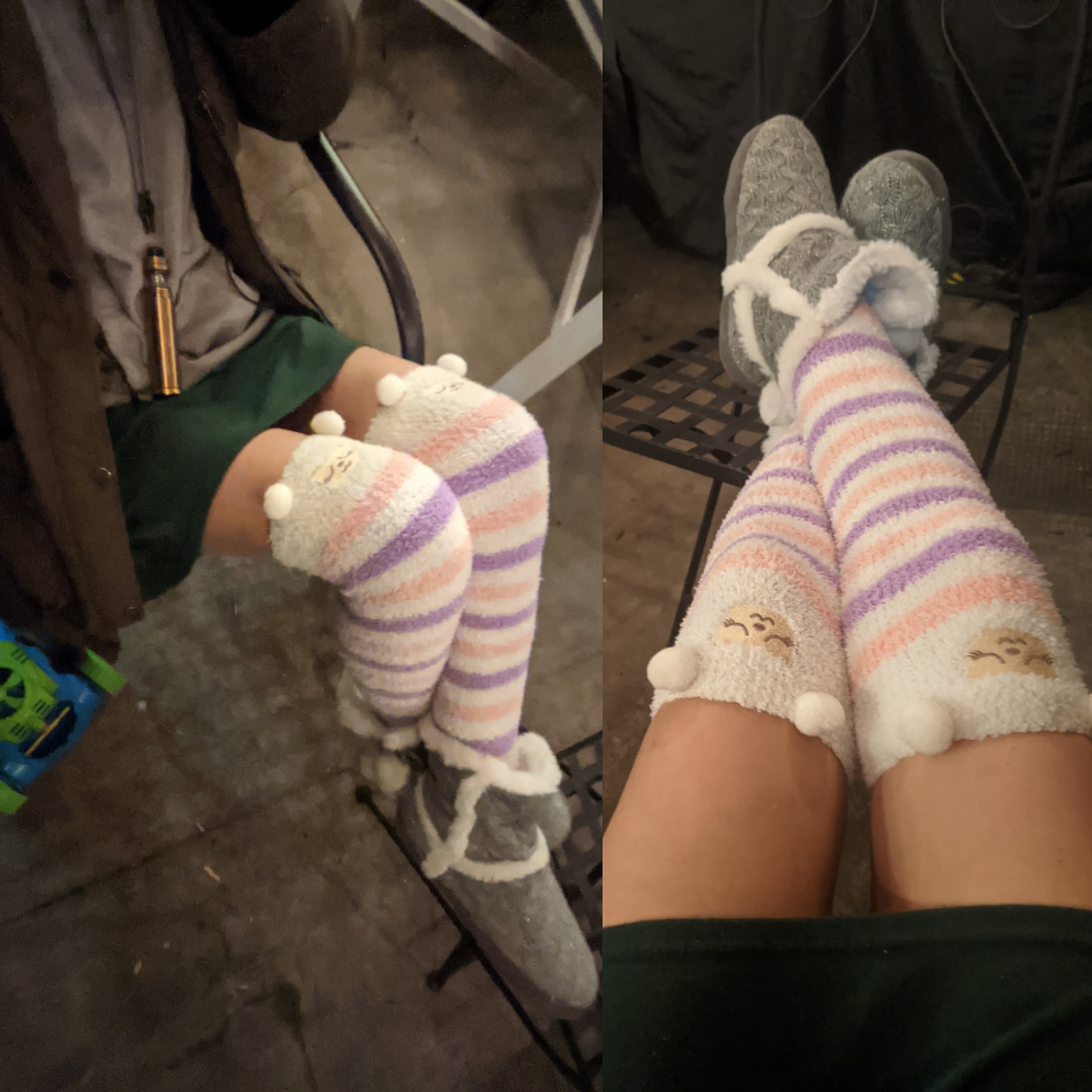 Thigh-high fuzzy with boots | Scrolller