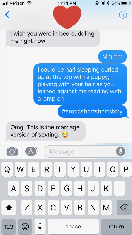 Things got pretty "steamy" last night via text between husband and wife... LOL | Scrolller