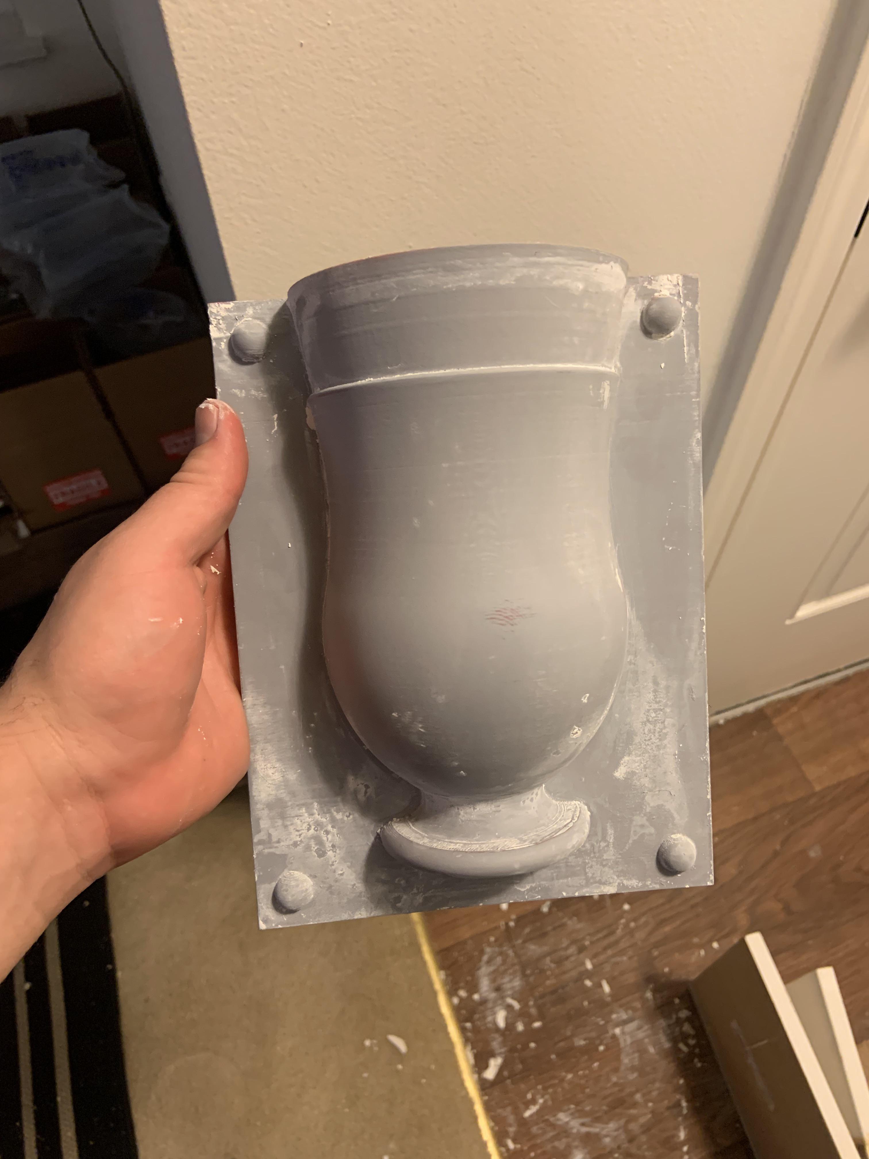 Things I love: inland PLA+, my ender 3, and sprayable filler/primer to make all my ceramic molds ...
