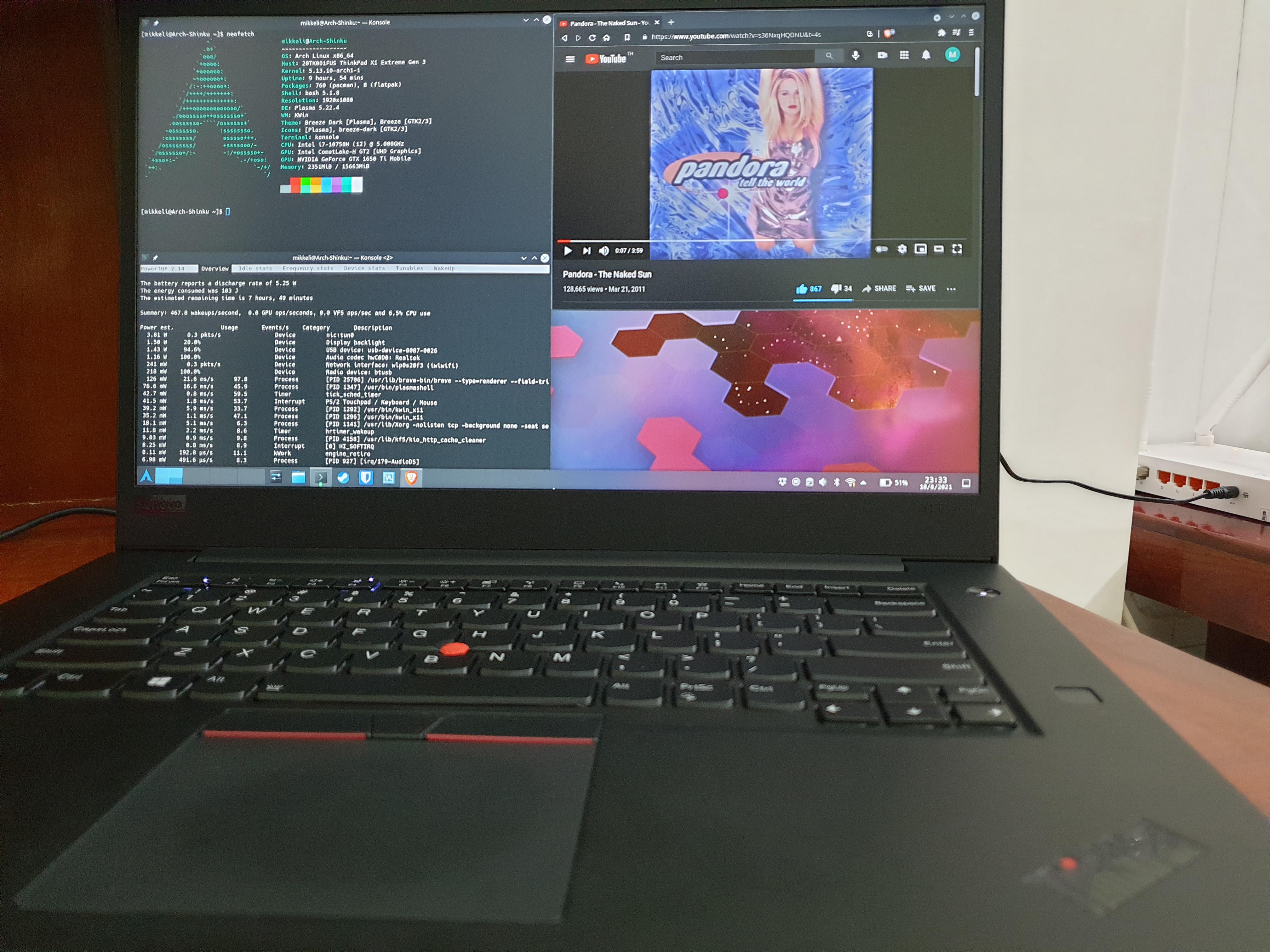 Thinkpad X1 Extreme gen3 with linux | Scrolller