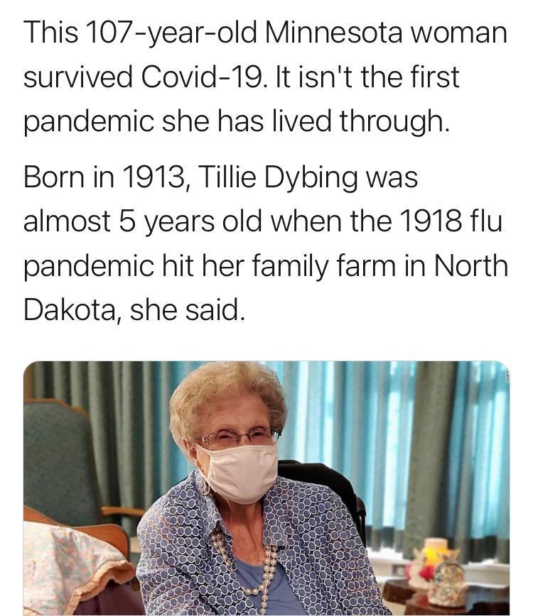 This 107 year old woman beat Covid-19. | Scrolller