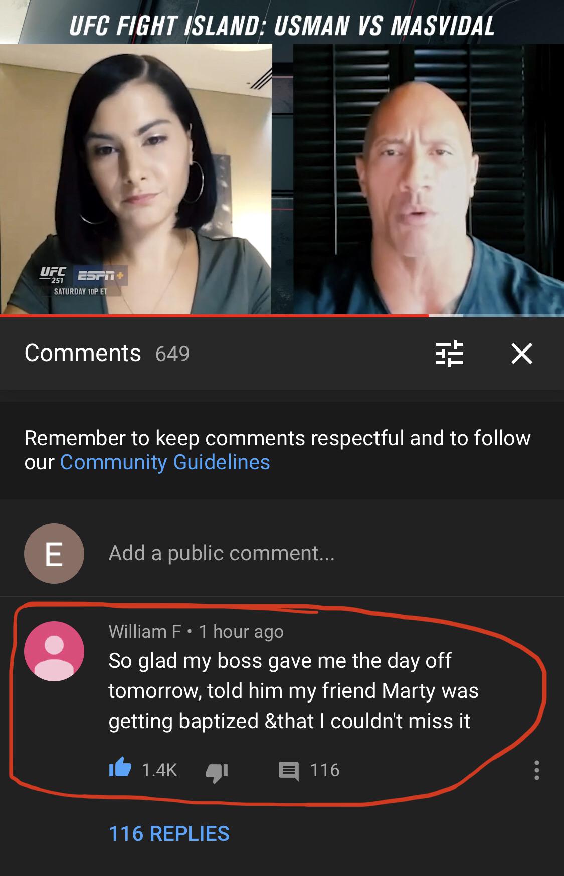 This comment 😂 Regardless of who you root for, tomorrow will be LEGEND-wait for it-ARY. | Scrolller