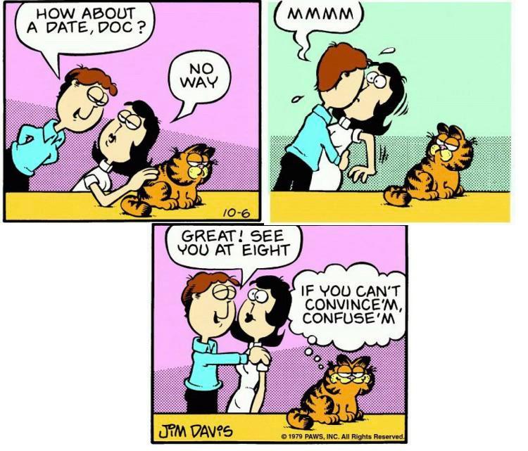 This early Garfield comic strip from 1979 | Scrolller
