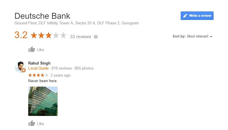 This gem of a google review. | Scrolller