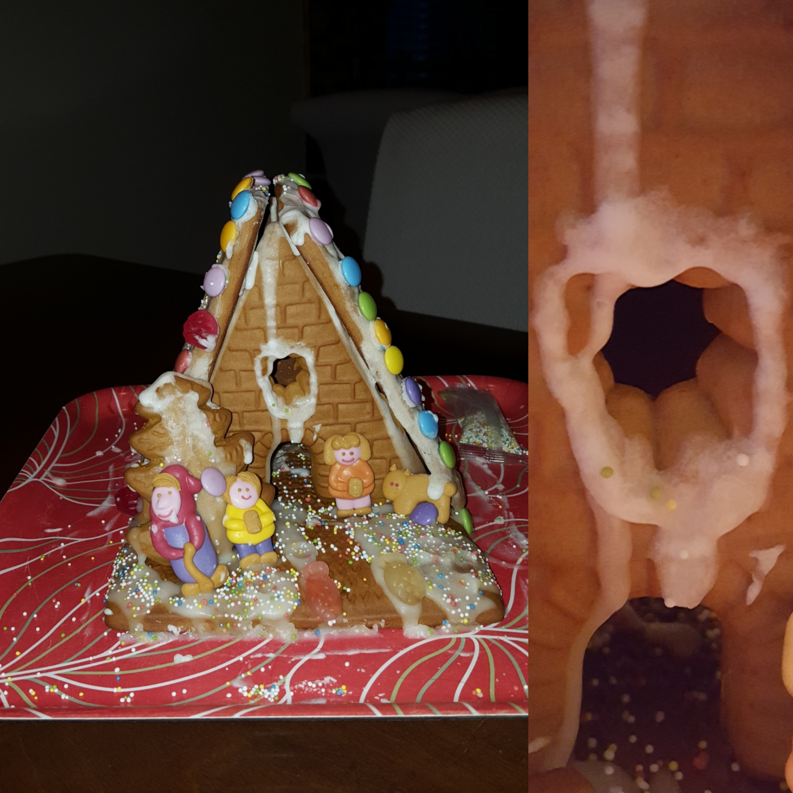 This gingerbread house from Trader Joe's my wife and kids made reminded me of this sub. | Scrolller