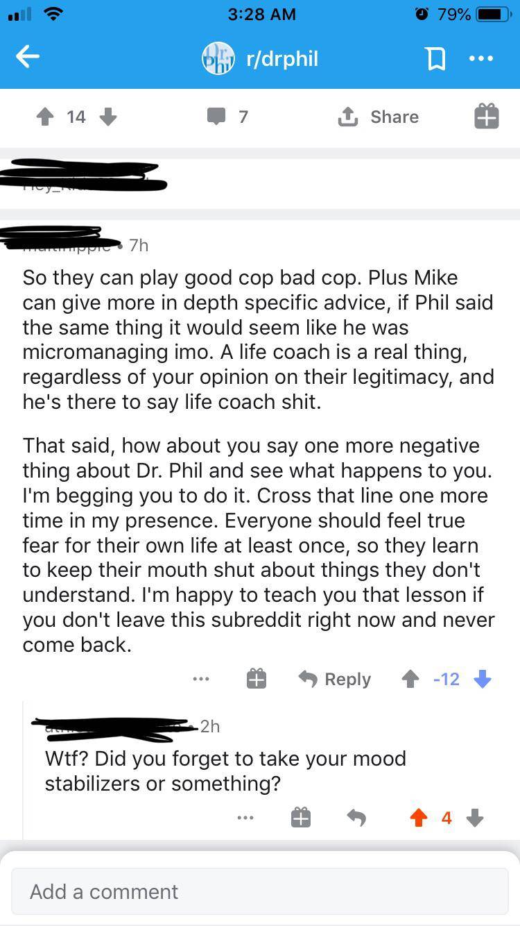 This guy really likes Dr. Phil | Scrolller