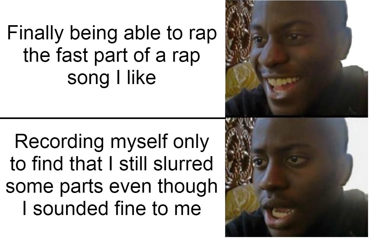 This hurts 'cause I love lyrical rap music. | Scrolller