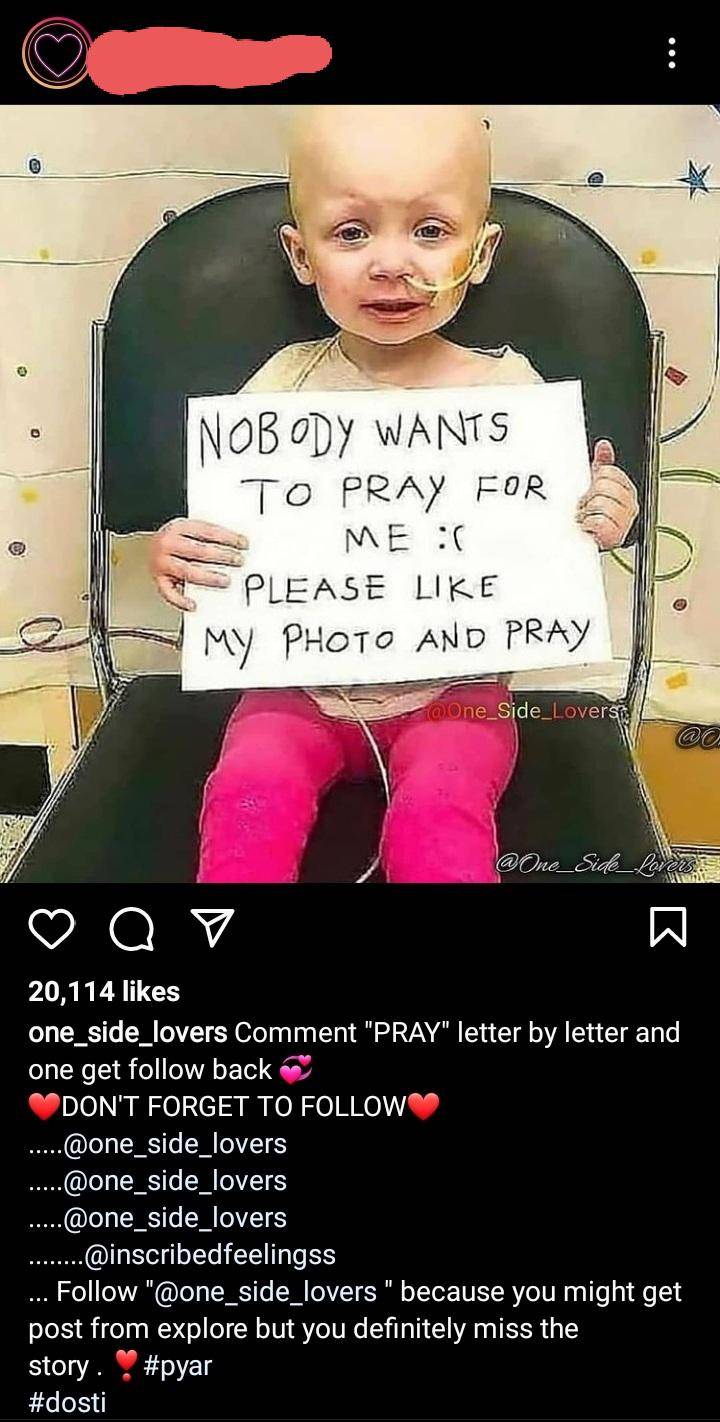 This ig page that uses pictures of people suffering just to get ig followers and likes | Scrolller