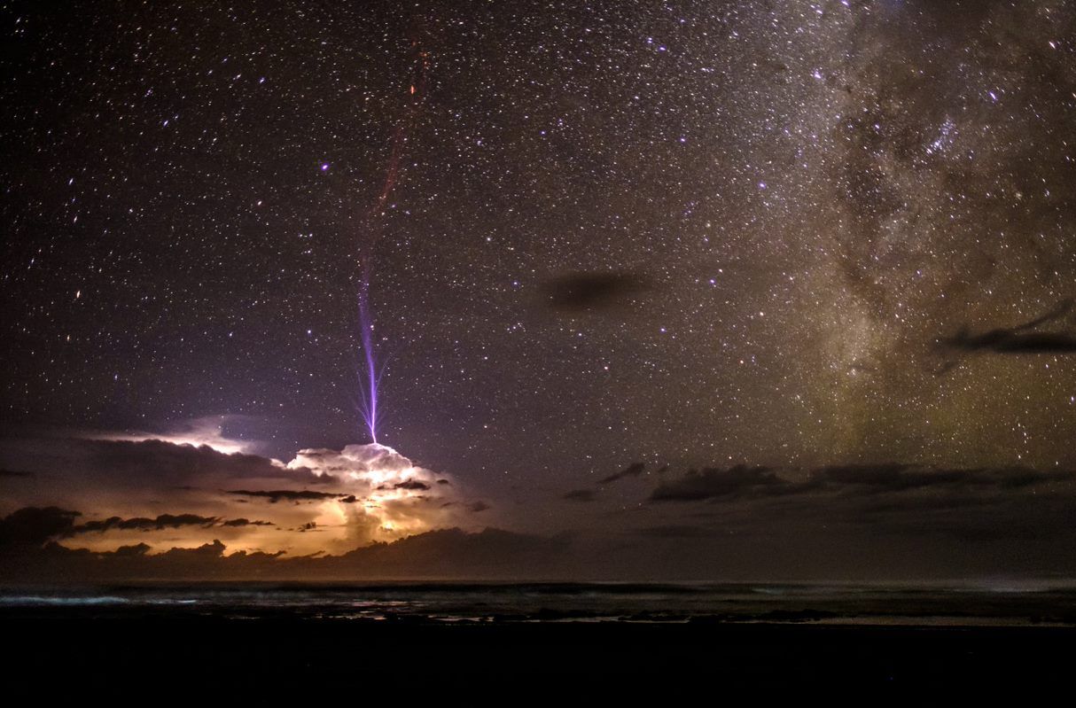 This image of an atmospheric Sprite. They are massive electric ... This image of an atmospheric Sprite. They are massive electric ...