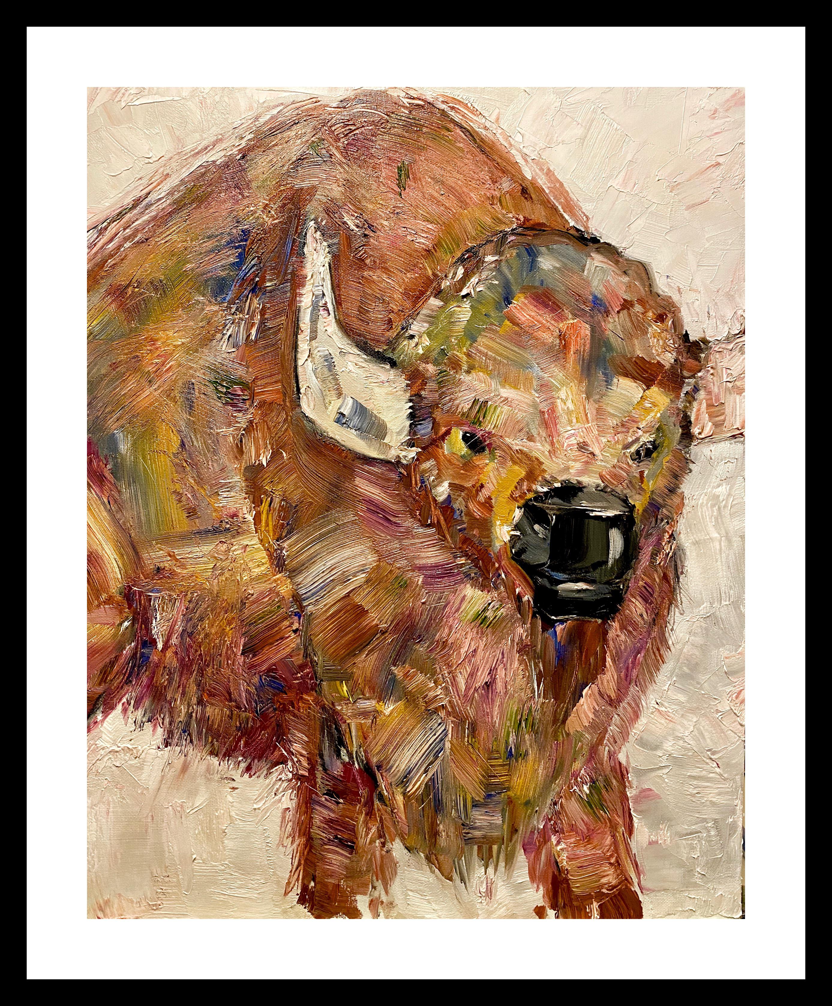 This Impressionist Big boy (16x20”) oil on hardy canvas board was the first Buffalo I’ve ever ...