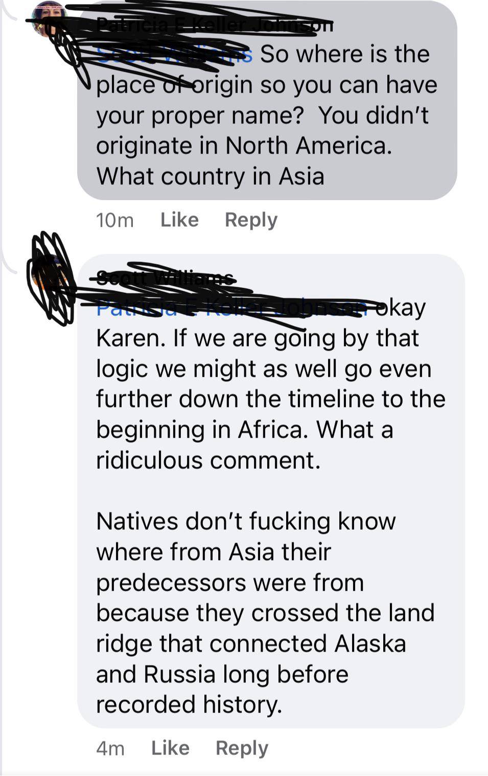 This insane comment I got from a lady who is wondering what the proper term for me is in regards ...