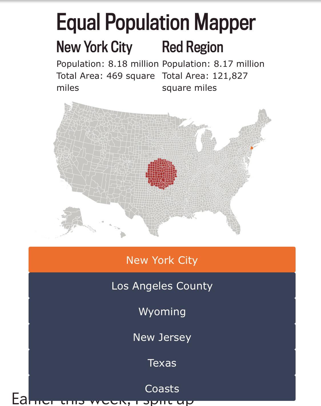 This interactive map of population comparison. Link to the map in comments | Scrolller