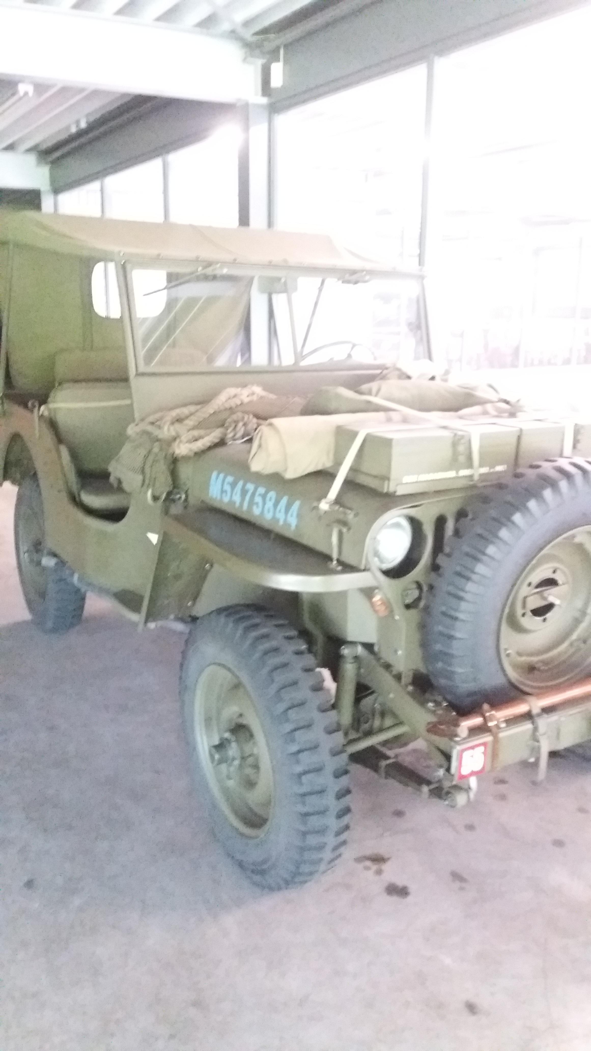 This is a 1945 Ford jeep airborne edition rebuilt by my grandpa and running like a well oiled ...